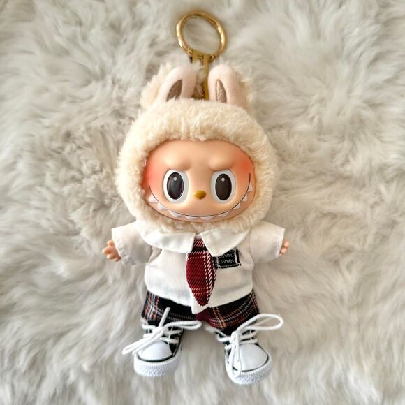 Toys | Labubu Clothes Labubu Outfit School Uniform Pants Set 4 In 1 ...